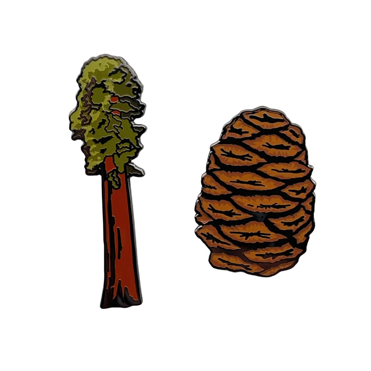 Sequoia & Cone Pin Set – Yosemite Conservancy